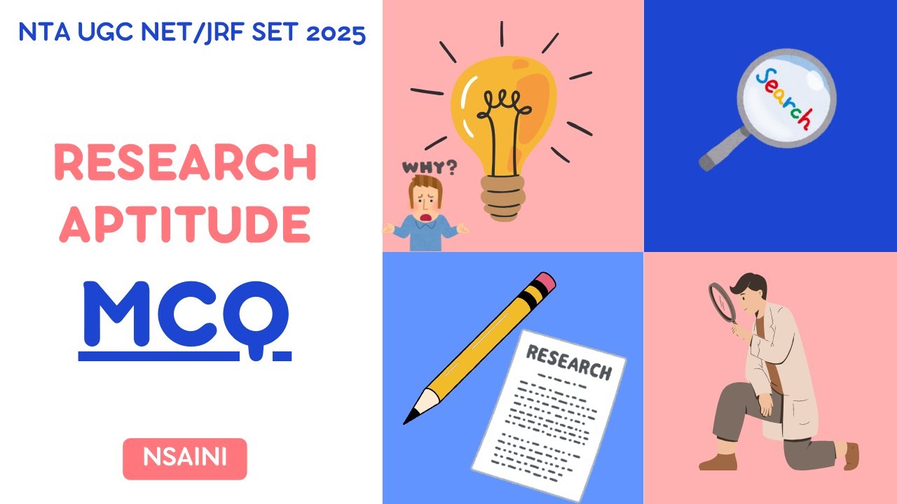UGC NET Paper 1 I Unit 2: RESEARCH APTITUDE BASIC CONCEPTS | MCQ CLASS 02 I BY NSAINI - YouTube
