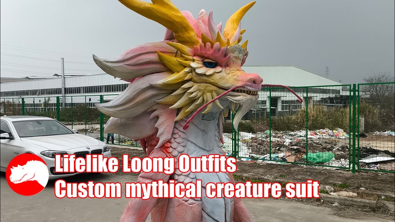 Loong Fighter Outfits - Lifelike Mythical Creature Suit - YouTube