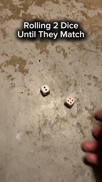 Rolling 2 dice until they match🎲🎲 Subscribe for more! #dice #satisfying ...