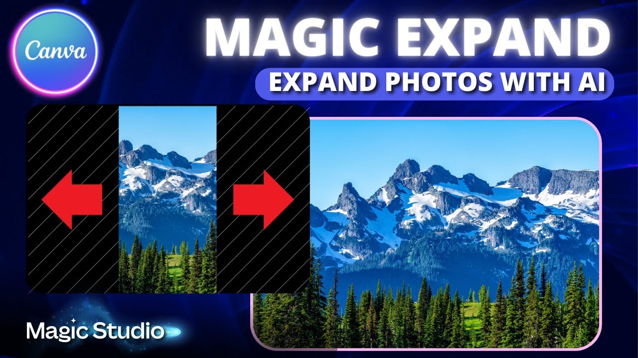 Use AI To Extend Photos | Canva Magic Expand Explained - YouTube