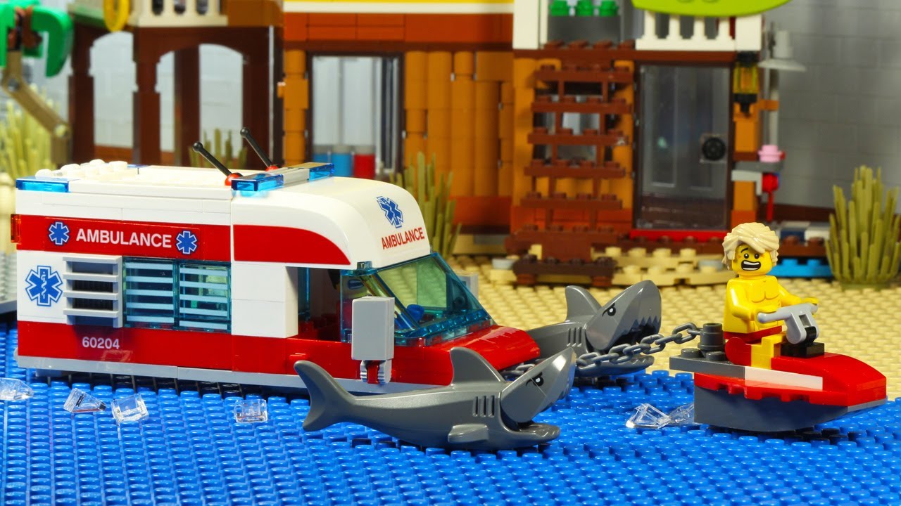 Lego City Emergency Ambulance Sea Crash - YouTube