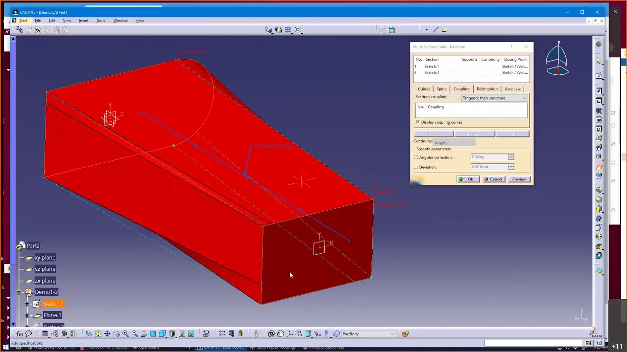 Multi-Sections Solid - YouTube