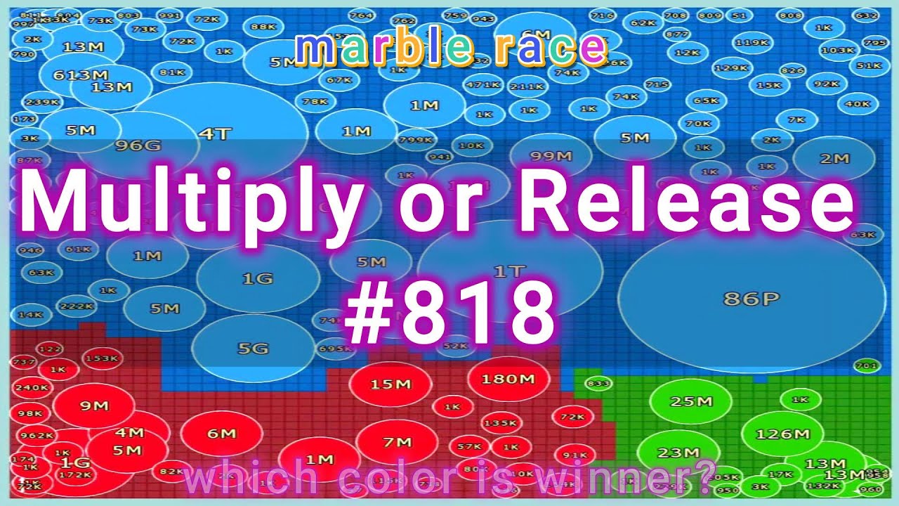 Multiply or Release #818 Marble Race - YouTube