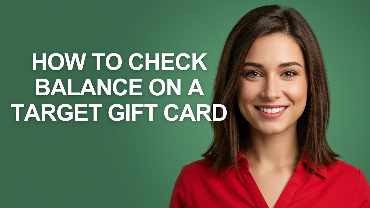 How To Check Balance On A Target Gift Card - AshleyHowTo - YouTube