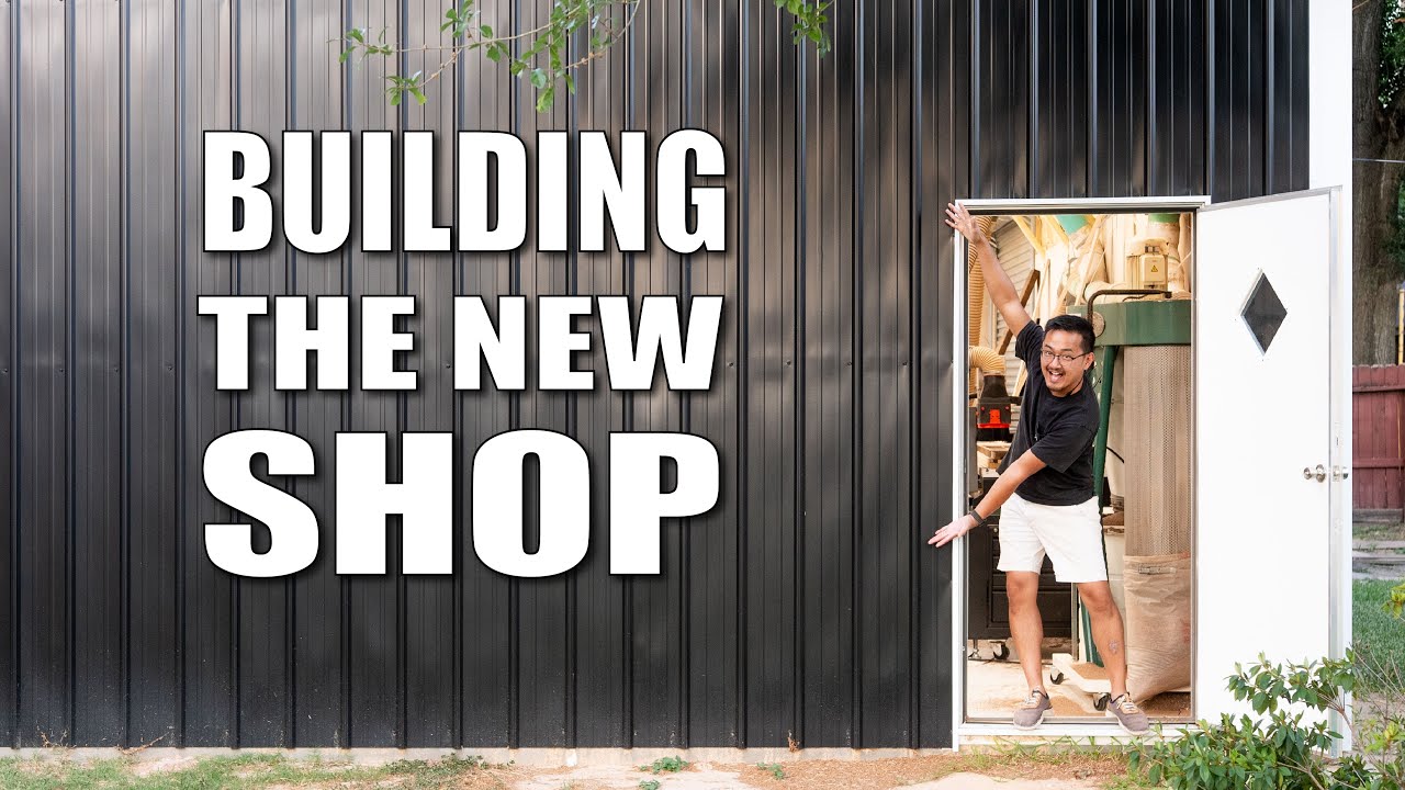 Start to Finish 900SF Woodshop Metal Building // Shop Design and Layout ...