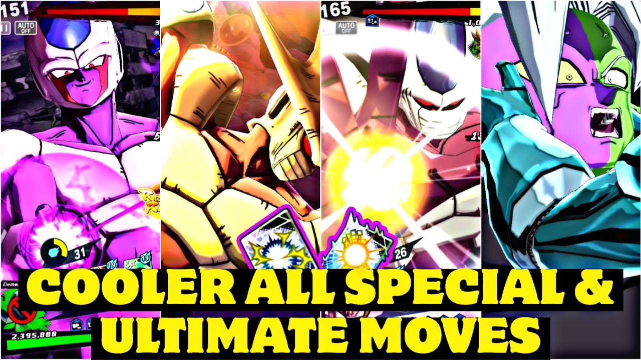 COOLER ALL SPECIAL ULTIMATE & MOVES 🔥 IN DRAGON BALL LEGENDS - YouTube