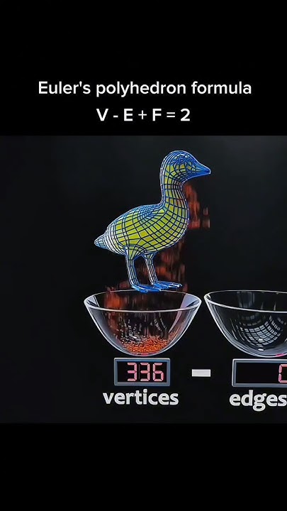 EULER'S polyhedron formula Visualization #3d V- E + F = 2 #shortsvideo ...