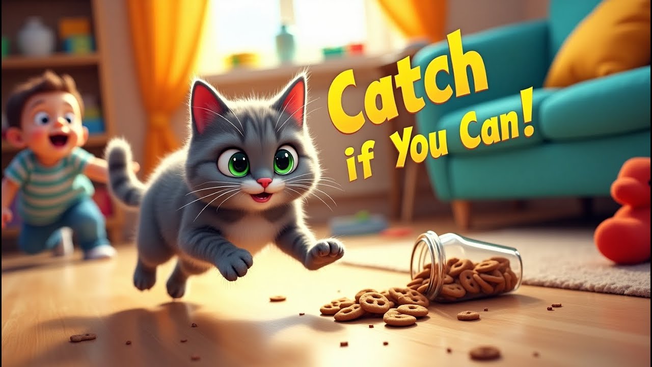 😼 Catch Me If You Can, Says Boo the Cat! - YouTube