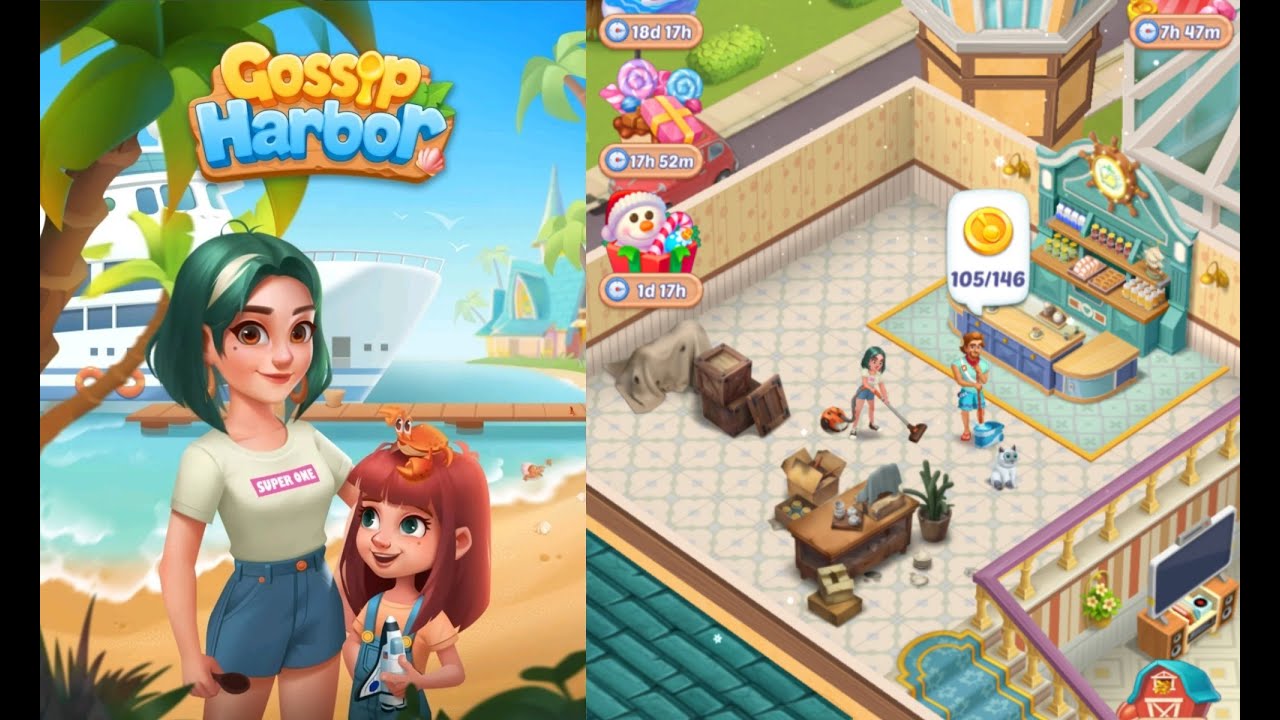 Gossip Harbor : Merge Game /🍰☕️ Day 34 Level 34 Part 34🥖🍞 - YouTube