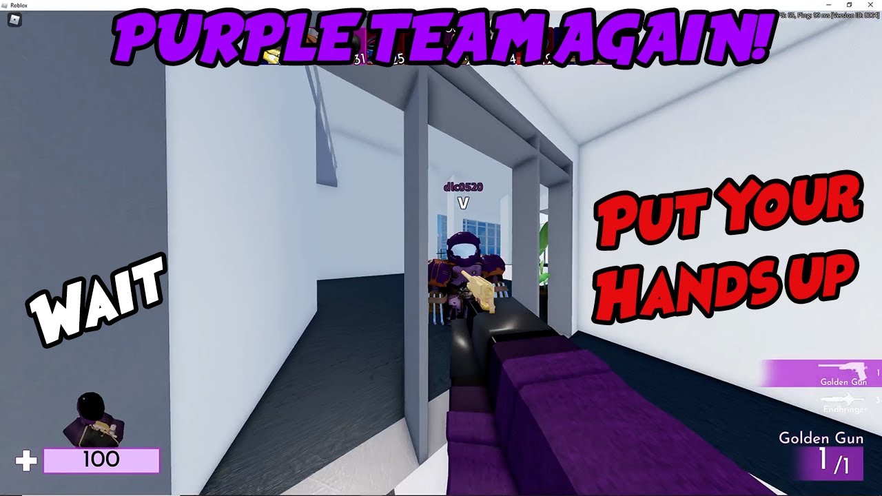 Purple Team Arsenal Gameplay! Roblox Arsenal! - YouTube