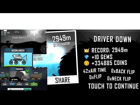 Hill Climb Racing - Ragnarok moonlander | - YouTube