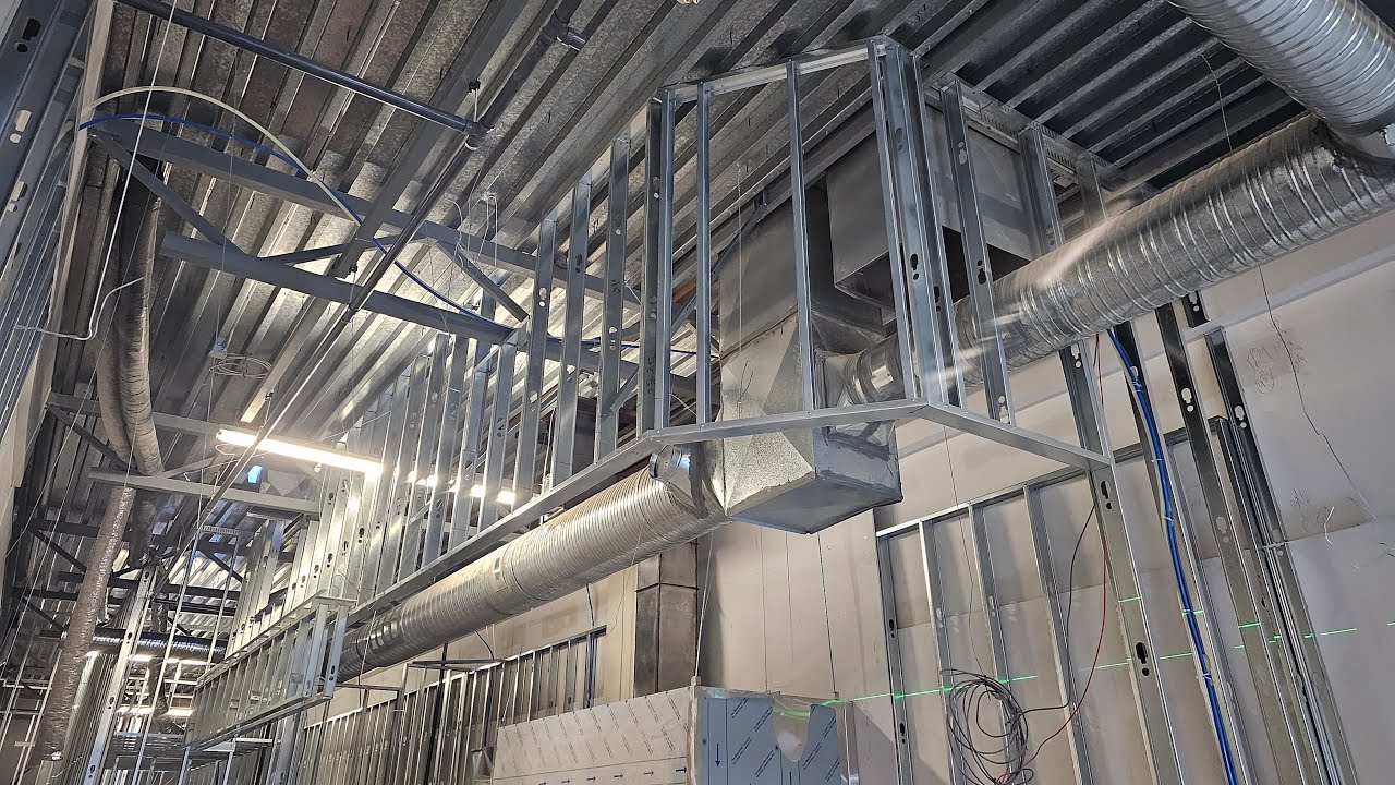 Metal Stud Framing That Bulkhead Finally! - YouTube