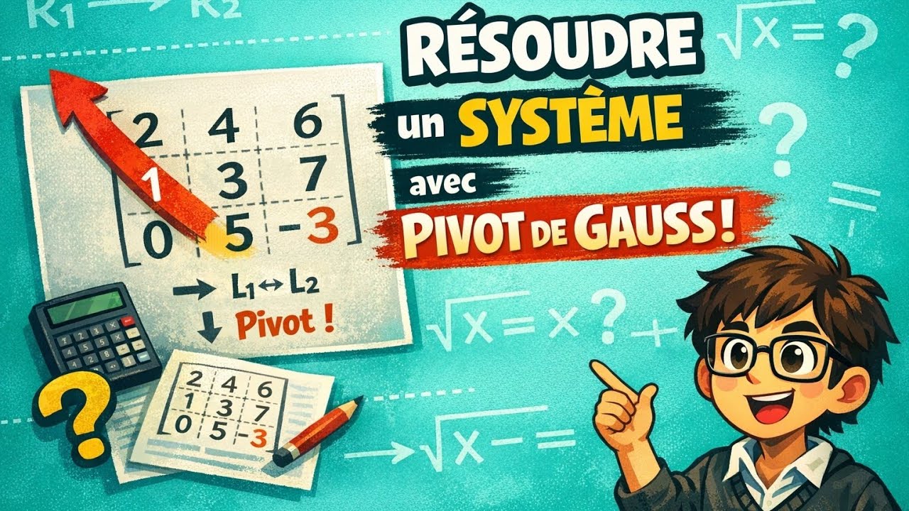 Résolution système linéaire avec Pivot de Gauss - YouTube