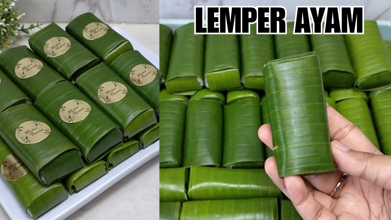 Resep lemper ayam || 1/2kg jadi sebanyak ini!!! || Isian snack box ...