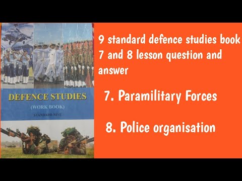 9 standard defence studies book 7 and 8 lesson question and answer ...