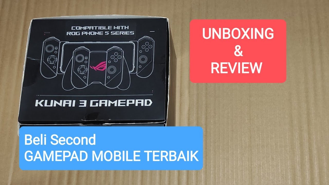 GAMEPAD Kunai 3 unboxing dan review beli second gamepad terbaik - YouTube