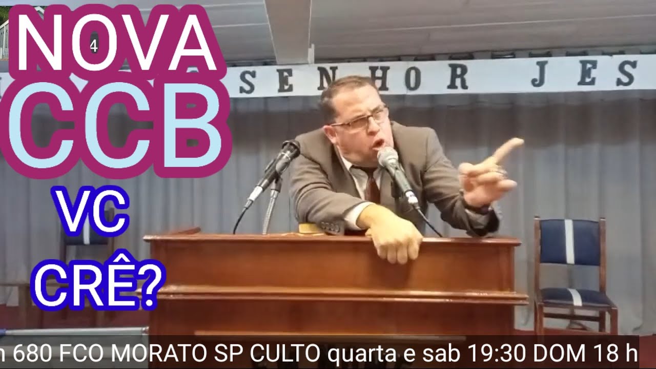 NOVA CCB VC CRÊ ANCIÃO IR ISAIAS DE FCO MORATO SP - YouTube