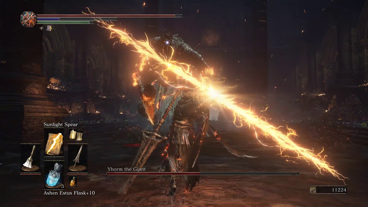 Dark Souls 3 | Nameless King (Cosplay) vs Yhorm the Giant | No Storm ...