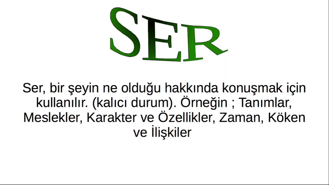 İspanyolca 'SER, ESTAR' Konu Anlatımı / Evde İspanyolca Öğren - YouTube