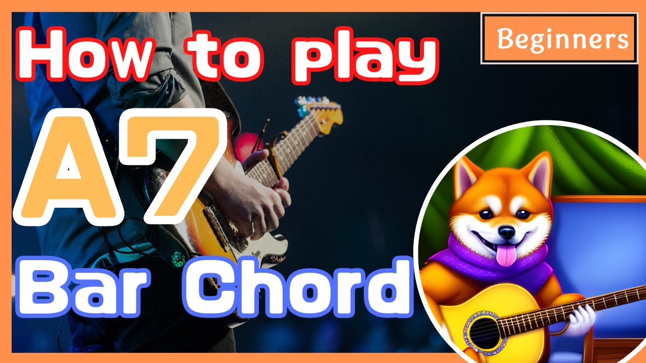 How to Play A7 (Bar Chord : F7 Shape) on Guitar / Blues Guitar Lesson ...