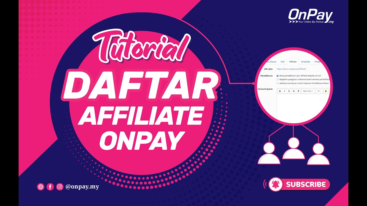 Buat Duit Dengan Affiliate di OnPay - YouTube