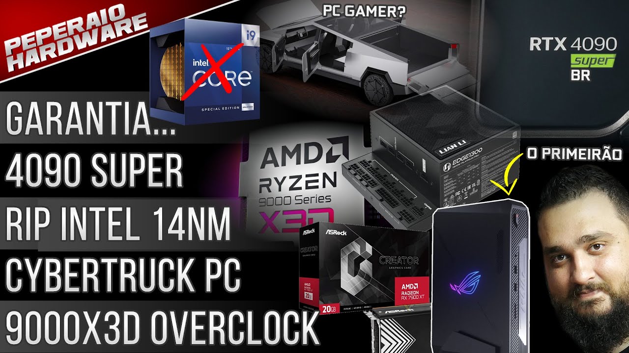 Resumão – 9000x3D overclock / RTX 4090 Super / RIP 14nm Intel / PC ...