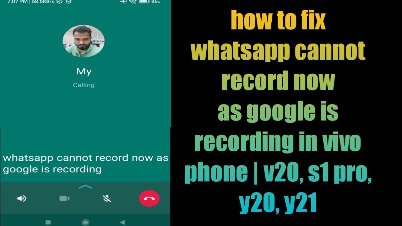 how to fix whatsapp cannot record now as google is recording in vivo ...