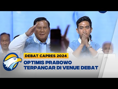 Kompak Biru-Biru, Prabowo - Gibran Memasuki Venue Debat - YouTube