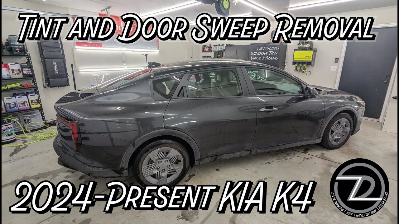 2025 KIA K4 Window Tint and Door Sweep Removal - YouTube