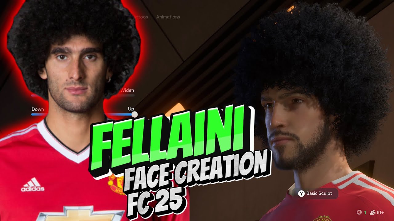 FC 25 Marouane Fellaini Face Creation - YouTube