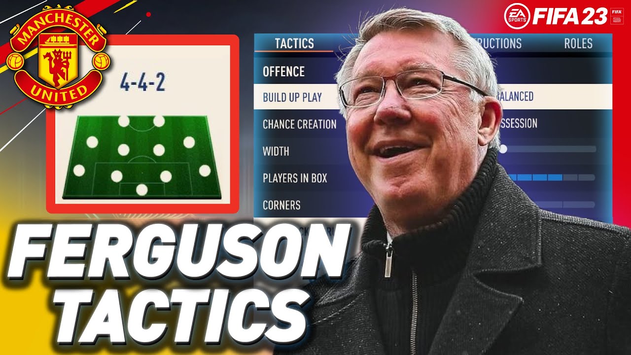 SIR ALEX FERGUSON'S 4-4-2 MANCHESTER UNITED TACTICS IN FIFA 23 - YouTube