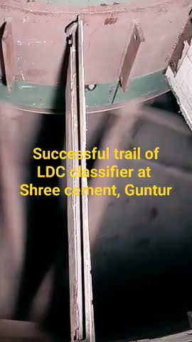 Vertical roller mill classifier trail.#cement #grinding - YouTube