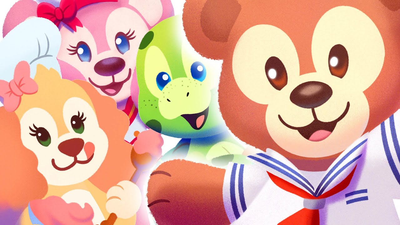 Duffy Bear (and friends!) Disney Parks speedpaint - YouTube