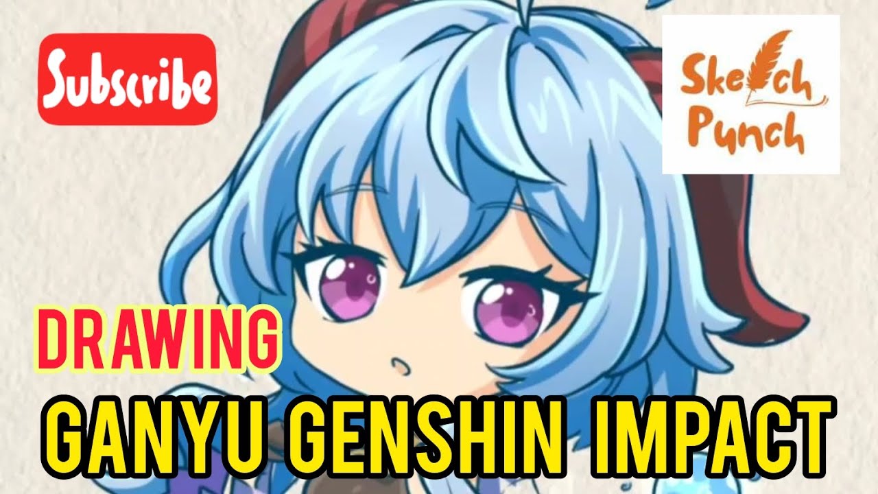 how I draw genshin impact character - Ganyu by @SketchPunch [NO MUSIC ...