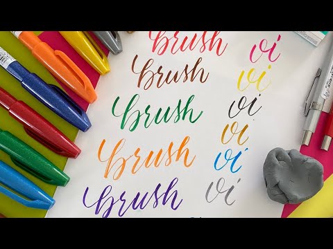 7 truques fáceis para você aprender a usar a BRUSH PEN! - YouTube