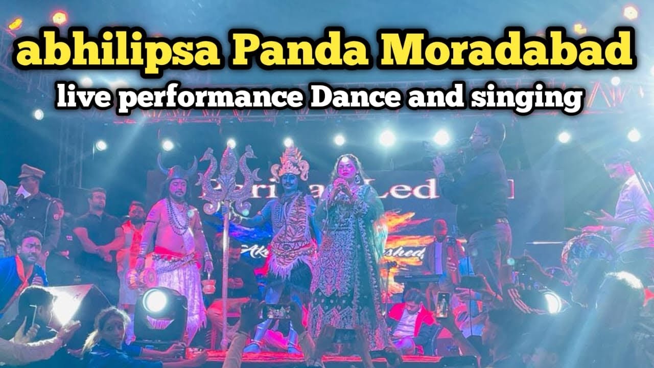 abhilipsa panda live performance show in Moradabad || har har Shambhu ...