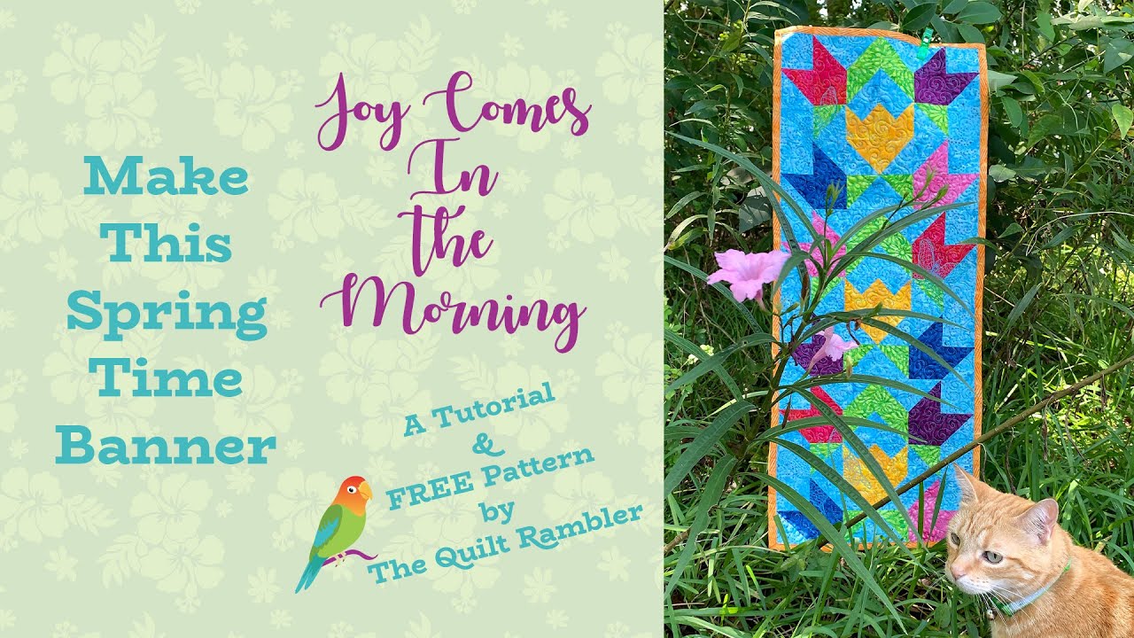 Transform Your Home With a DIY Spring Banner: Quilting Tutorial - YouTube
