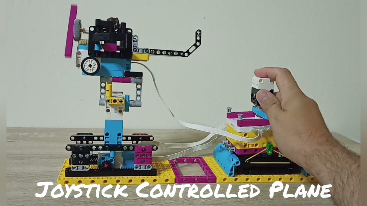 Lego SPIKE Prime - Joystick Controlled Plane / Flight Simulator - YouTube