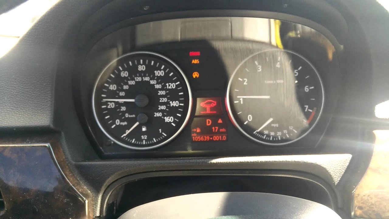E90 Crazy Cluster / Gauges ABS 4X4 DSC - YouTube