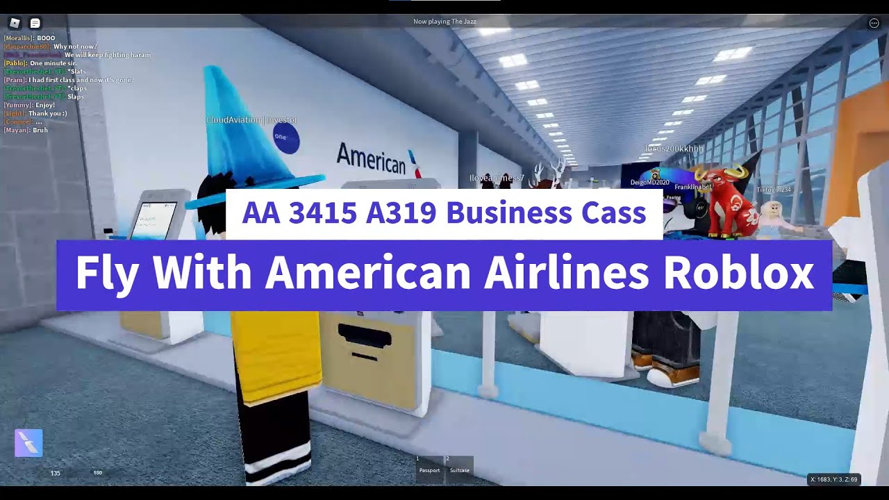 AA3415 | A321T Business Class | American Airlines Roblox #American ...