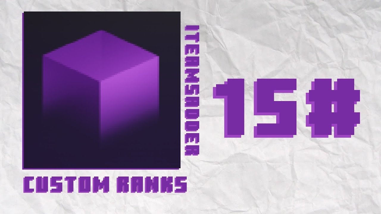 ItemsAdder - Make custom ranks - YouTube