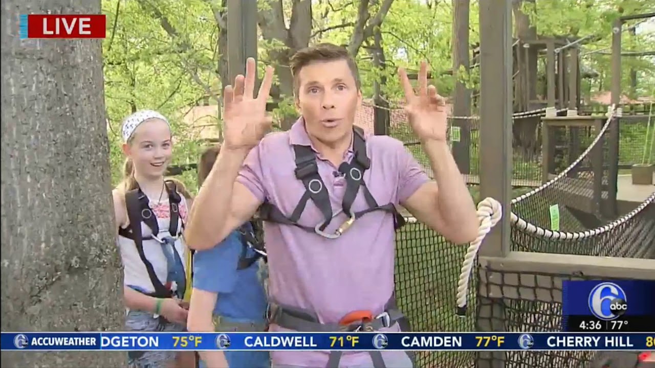 Avery Marcussen w/ 6ABC's Meteorologist Adam Joseph at TreeHouse World ...