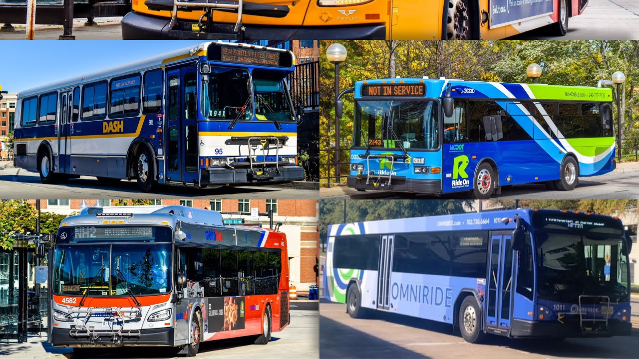 Buses Around Washington DC Maryland Virginia Transit Compilation #1 ...
