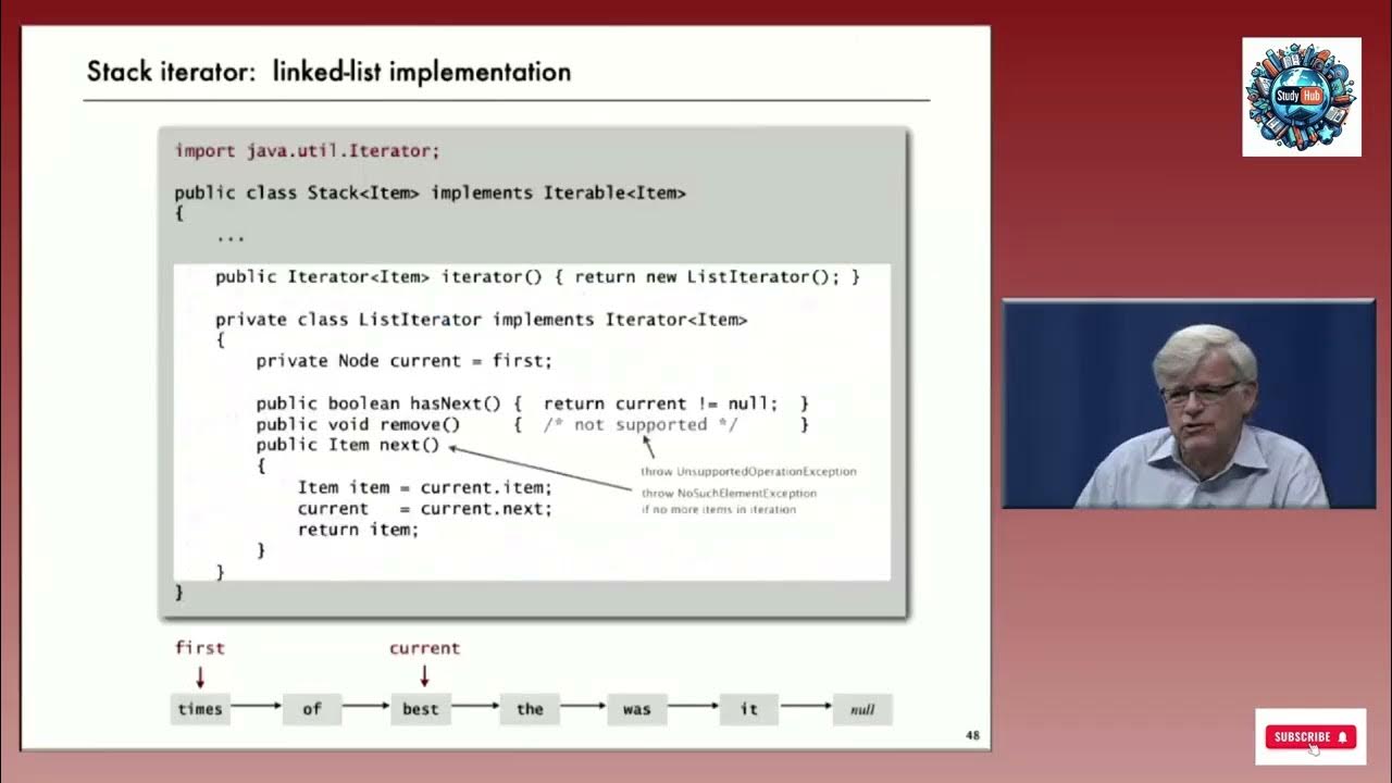 Lecture 17: Iteration in Java | Making Data Structures User-Friendly | Stacks, Queues, and Bags ...