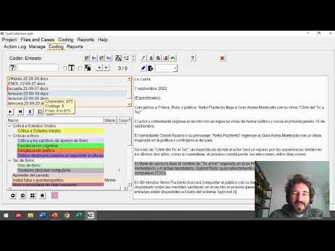 Conociendo Qualcoder (Software de análisis cualitativo): codificación, categorización y reporte ...