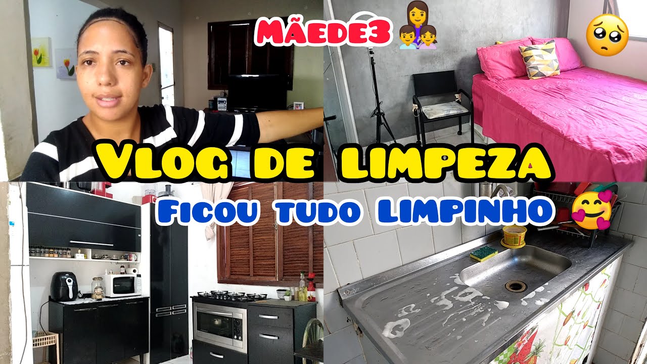 VLOG DE LIMPEZA - FICOU TUDO LIMPINHO 🥰 - YouTube
