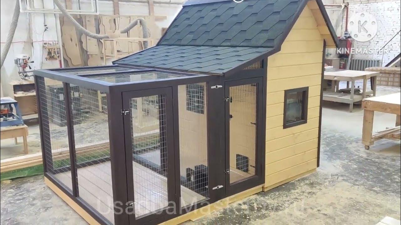 Уличный вольер для кошек "Гарфилд". Зимний вольер для кошек с тёплой ...