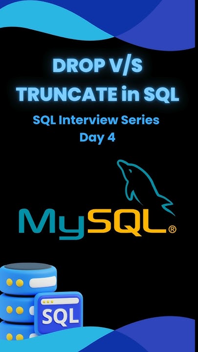 Drop Vs Truncate Command In Sql Sql Sqlinterviewquestions Dbms Coding Programming Shorts