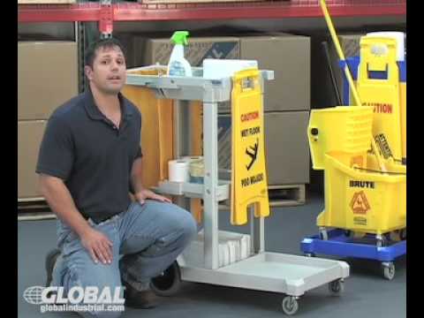 Globalindustrial.com Janitorial Carts - YouTube