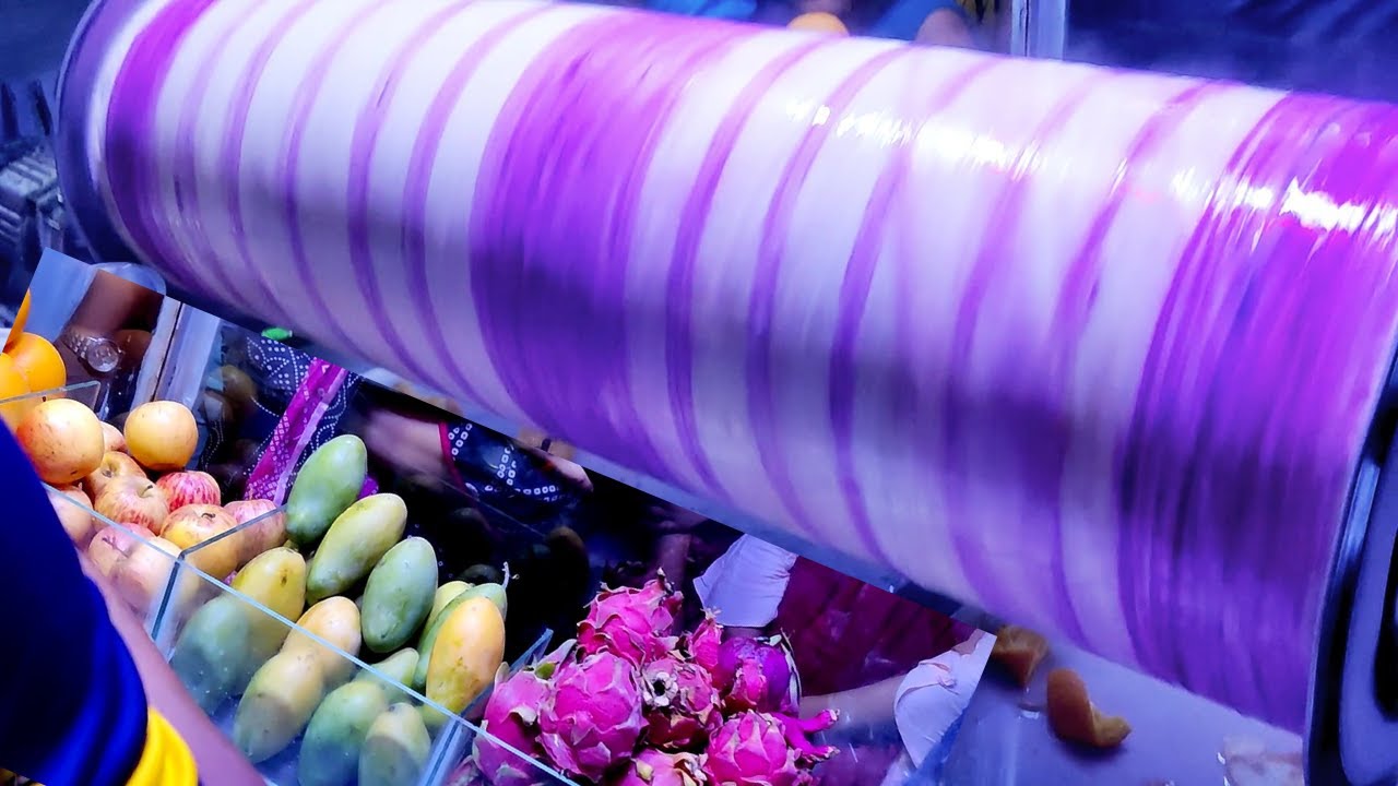 Indian Famous Fruit Ice Cream🍨 Making Hand Roller Coaster in Bangladesh ...